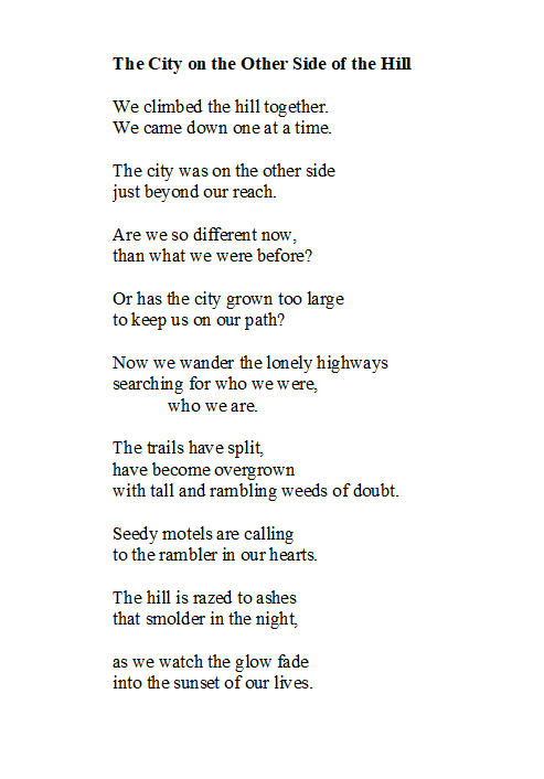 The City on the Other Side of the Hill – published by Sparks of ...