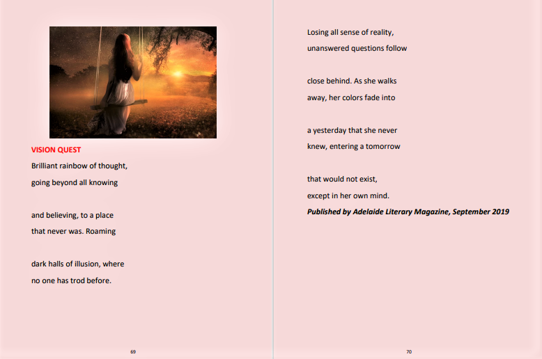 Vision Quest – published by GloMag – Words Spill Out – Poetry